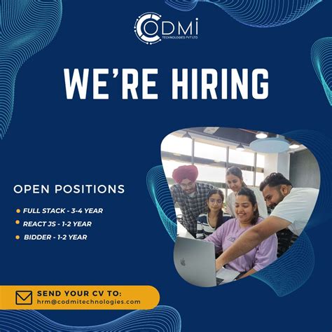 Codmi Technologies Hiring For Full Stack Developer Mern React Js Codmi Technologies