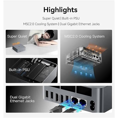 Mini Pc Gaming Beelink Eqr Amd Ryzen Hx Gb Ram Tb Ssd Gri Emag Ro