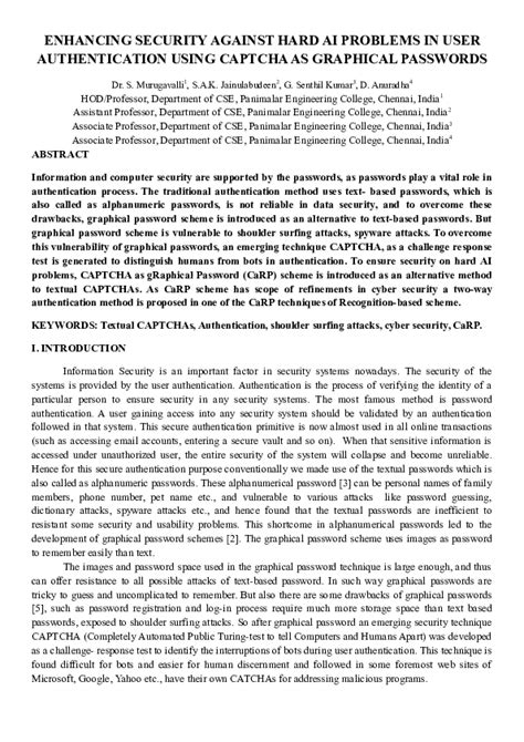 Doc Enhancing Security Against Hard Ai Problems In User