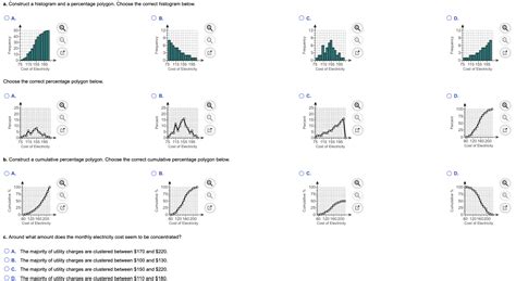 Solved A Construct A Histogram And A Percentage Polygon