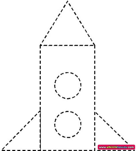 Rocket Ship Craft Template Worksheets Library