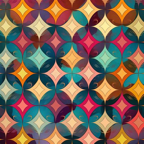 Creating Alternating Color Squares In A Damask Grid Pattern Stock