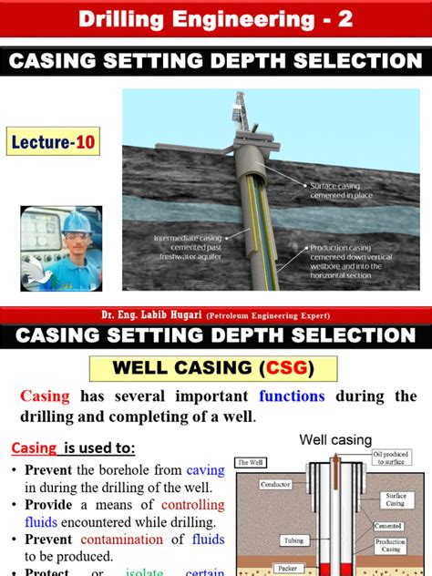 10 De 2 Drilling Selection Of Casing Seats Lect 10 Dr Labib