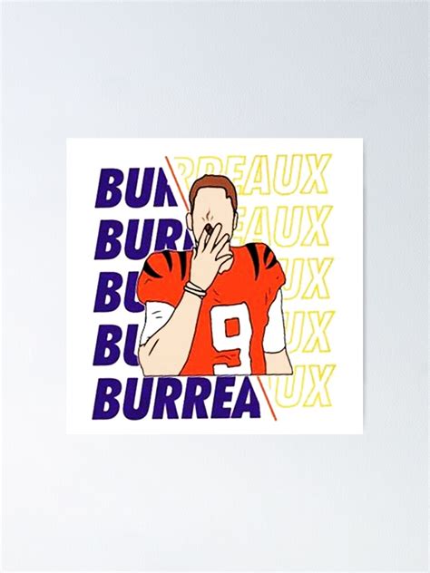 Joe Burrow Cigar Poster For Sale By Boganx30 Redbubble