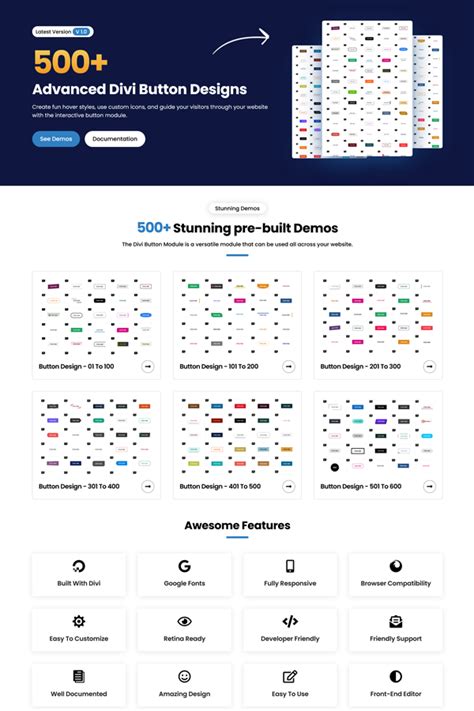 Advanced Divi Button Designs