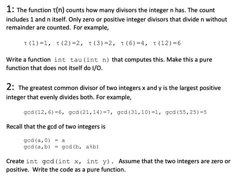 Solved 1 The Function Tn Counts How Many Divisors The