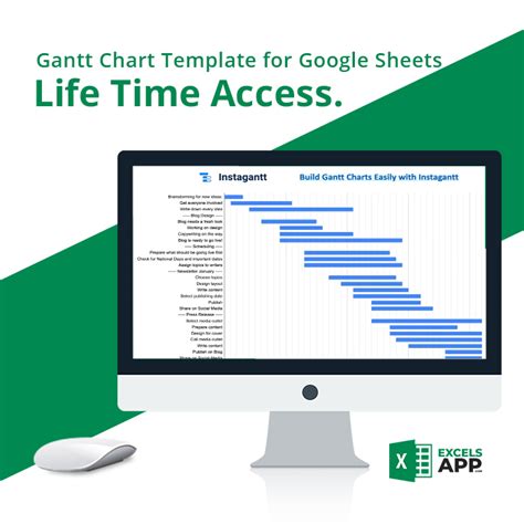 Gantt Chart Template For Google Sheets Excels App