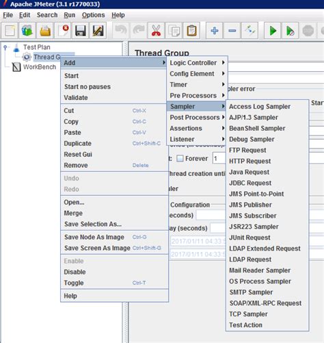 Junit3 Jmeter Junit Not On Sampler Menu Stack Overflow