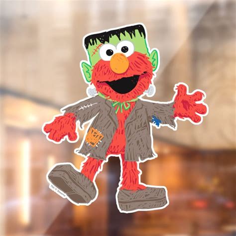 Elmo Frankenstein Costume Window Cling Zazzle Elmo Frankenstein