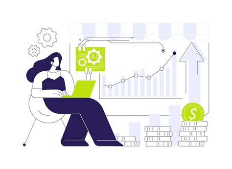 Premium Vector Aiimproved Sales Forecasting Abstract Concept Vector Illustration