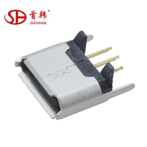 Type B USB 180 Degree Female USB Connector Special Type For Charge And Data Transmission Special