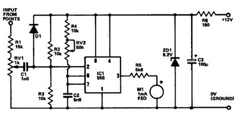 Tachometer Circuit Using 555 Timer