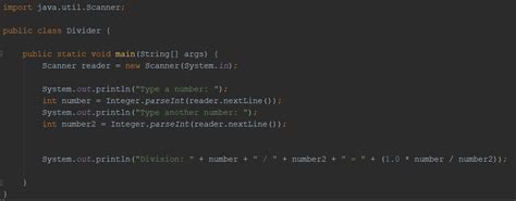 which is the better way of writing this divider program r learnjava