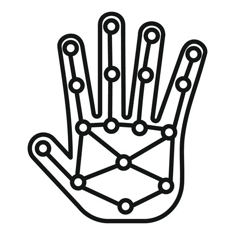 Biometric Palm Scanning Icon Outline Vector System Board 40269563 Vector Art At Vecteezy