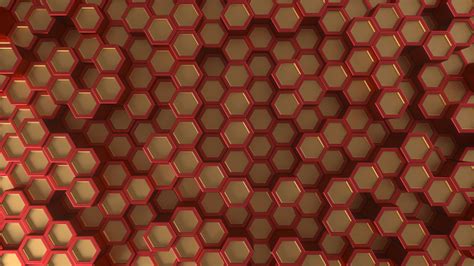 육각 기하학적 배경입니다 다른 높이의 금속 육각형의 많은 추상적 인 구조 상단보기와 창조적 인 벌집 표면 셀 요소의 패턴입니다