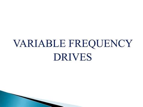 Variable Voltage Variable Frequency Drive Pptx Radio Control Hobbies And Interests