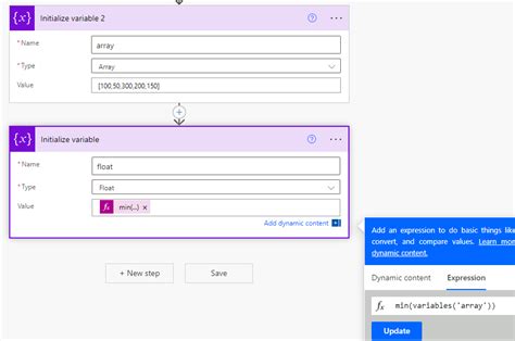 min math function power automate cloud flows kaizen personal