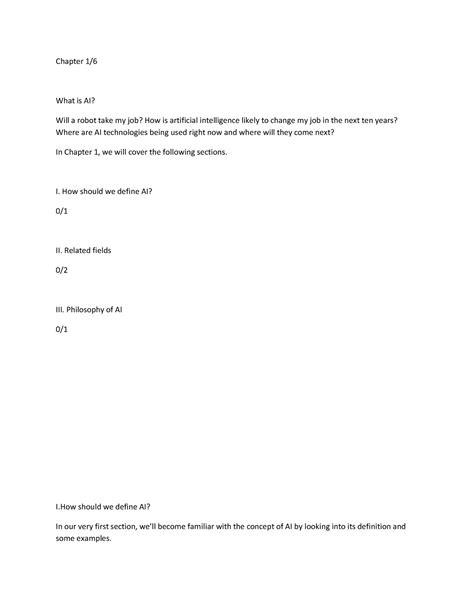Ai Chpt 1 Introduction To Artificial Intelligence Chapter 1 What Is Ai Will A Robot Take