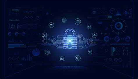 Abstract Technology Cyber Security Privacy Information Network Concept