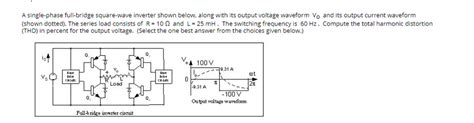 Solved A Single Phase Full Bridge Square Wave Inverter Shown
