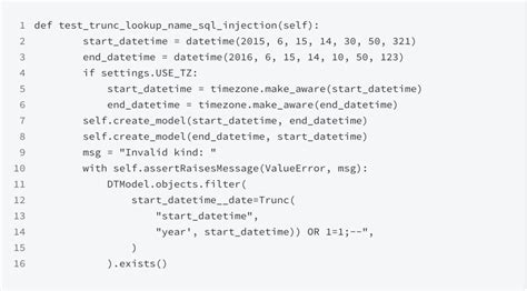 Python Web 框架 Django 修复sql注入漏洞（cve 2022 34265） Oscs开源 博客园