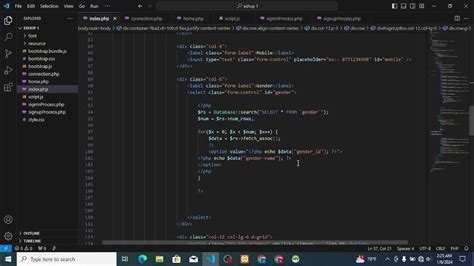 program the user sign up process including input validations youtube