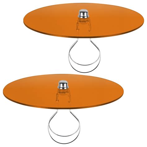 Kiven 67 In Round Diffuser Shade With Clip Adapter Round Clear