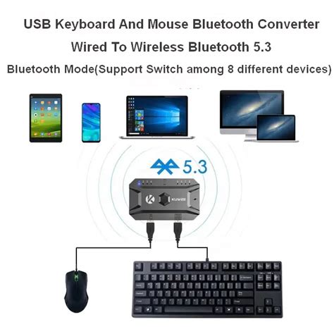 Docking Stations Usb Hubs Keyboard Mouse Bluetooth 5 3 Converter Usb Hub Wired Aliexpress