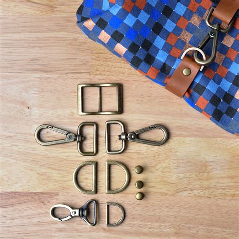 Noodlehead Haralson Antique Brass Hardware Kit Sewtopia