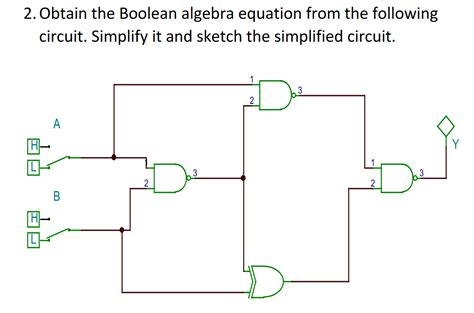 Solved 2 Obtain The Boolean Algebra Equation From The Chegg Com