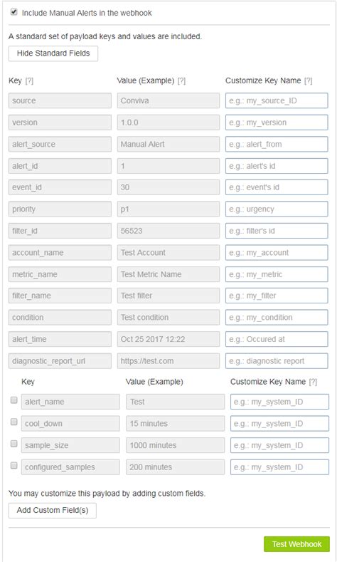 Setting Webhook Notifications