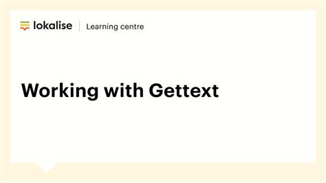 Gettext Tutorial How To Get Started And Use Gettext For App Translation Youtube