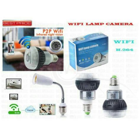 Jual Camera Cctvip Camspy Cam Hd1080wirelesswi Fi P2p~model Lampu
