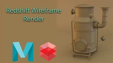 Maya Redshift Wireframe Render Youtube