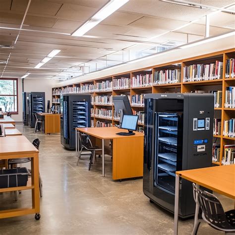 Modern Technology Integration In A Library Setting Premium Ai