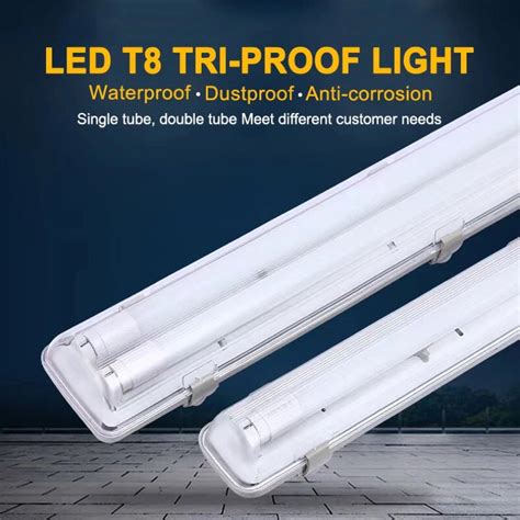 【cod And Ready】rohstar T8 Led Thicken Tri Proof Outdoor Fixture 06m 12m