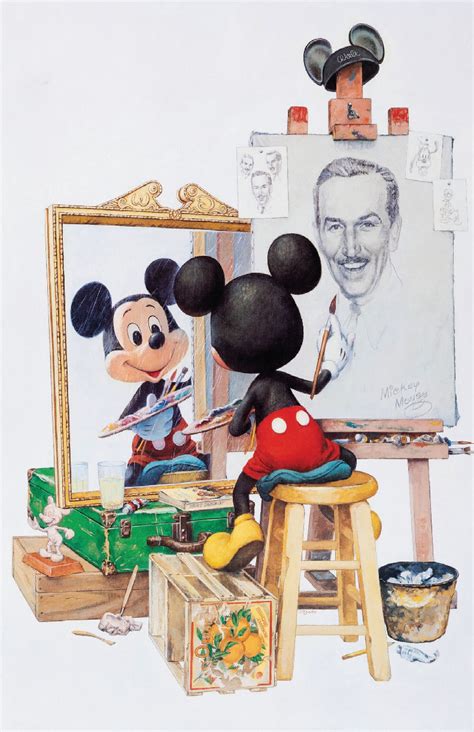 Mickey Mouse Painting Walt Disney