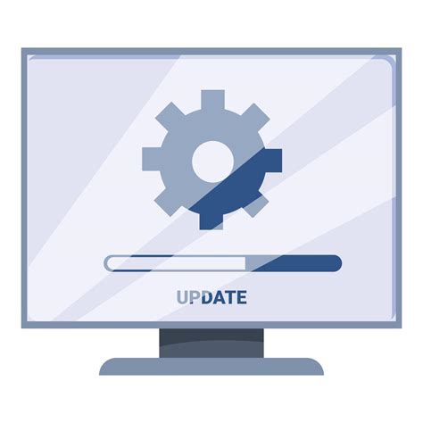 Computer Screen Displaying Software Update Progress Bar 48796319 Vector