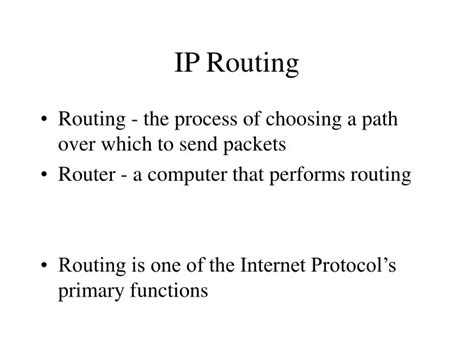 PPT IP Routing In Computer Networks PowerPoint Presentation Free Download ID