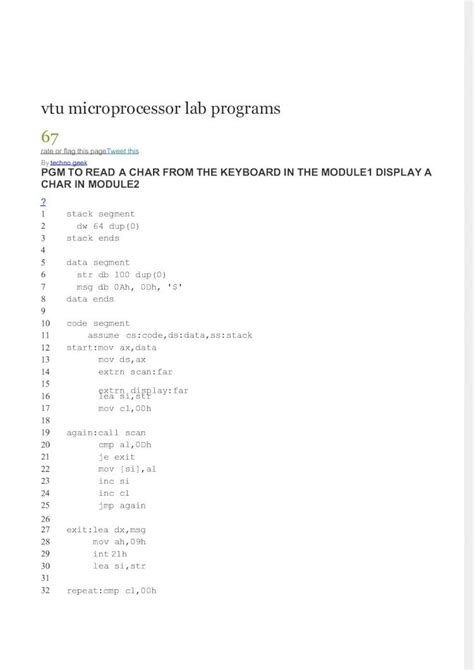 pdf vtu microprocessor lab programs dokumen tips