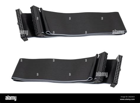 Hard Disk Drive Ide Connector Isolated On White Background Connectors Cable Ata And Ide