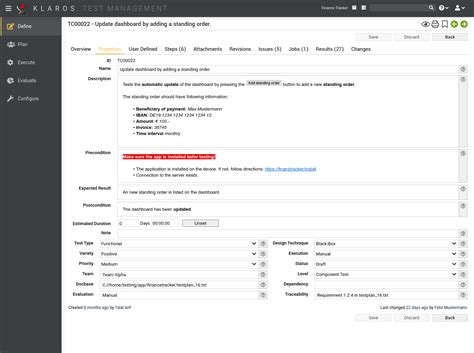 Test Management Software Screenshots Klaros Test Management