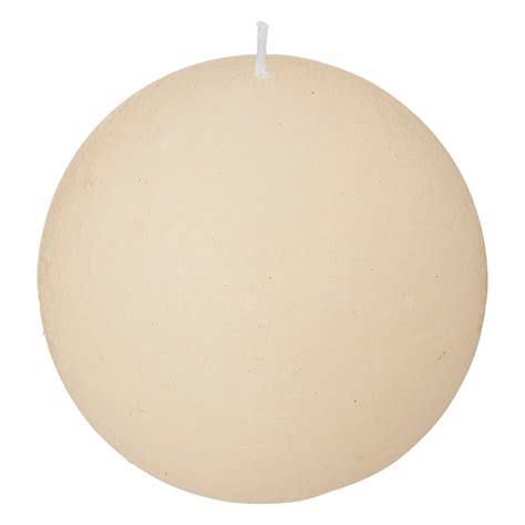 Bougie Boule Olia Blanc Ivoire D10 Cm Atmosphera Créateur D