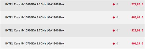 Intel S Th Gen Core Ka Series Processors Leaked Pricing Between The K And Kf Series