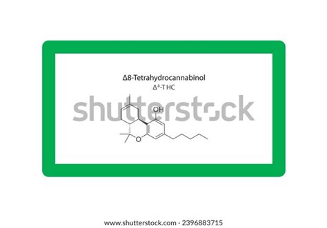 Molecular Skeletal Structure Cannabinoid Chemical Structure Stock Vector Royalty Free