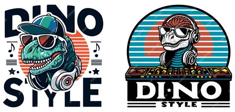 Premium Vector Dj Style Dinosaure T Shirt Design High Definition And