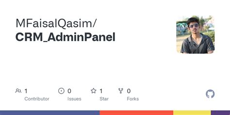 Github Mfaisalqasimcrmadminpanel