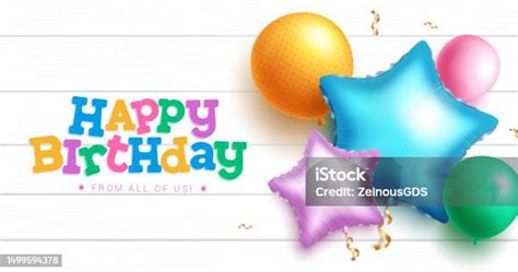 생일 축하 텍스트 벡터 디자인입니다 하얀 나무 배경에 생일 인사 별 모양에 대한 스톡 벡터 아트 및 기타 이미지 별 모양 생일 생일 카드 Istock