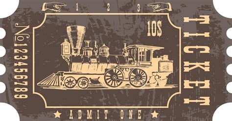 Real Vintage Train Ticket