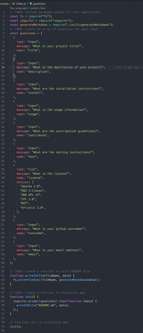Github Bkrendan12readme Generator